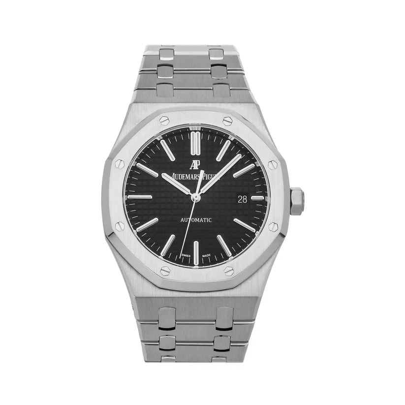 Audemars Piguet 41mm Royal Oak Black Dial Stainless Steel Watch