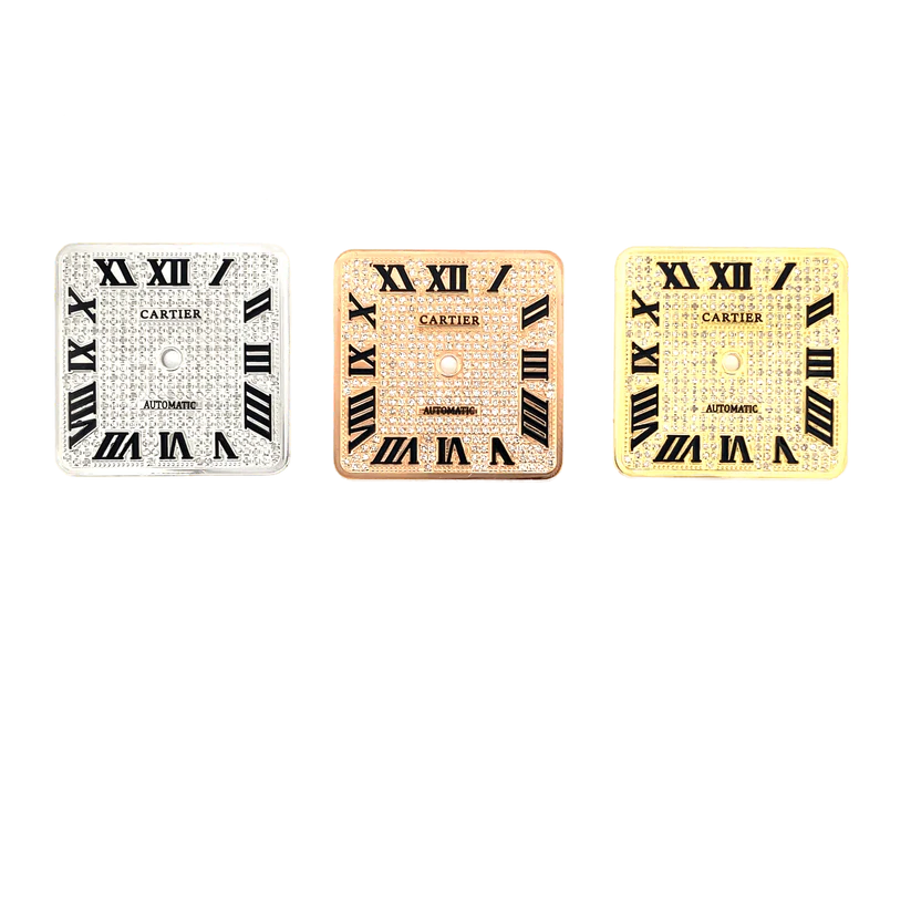 For Cartier Santos 100 XL 38mm 1.00ct Diamond Dials