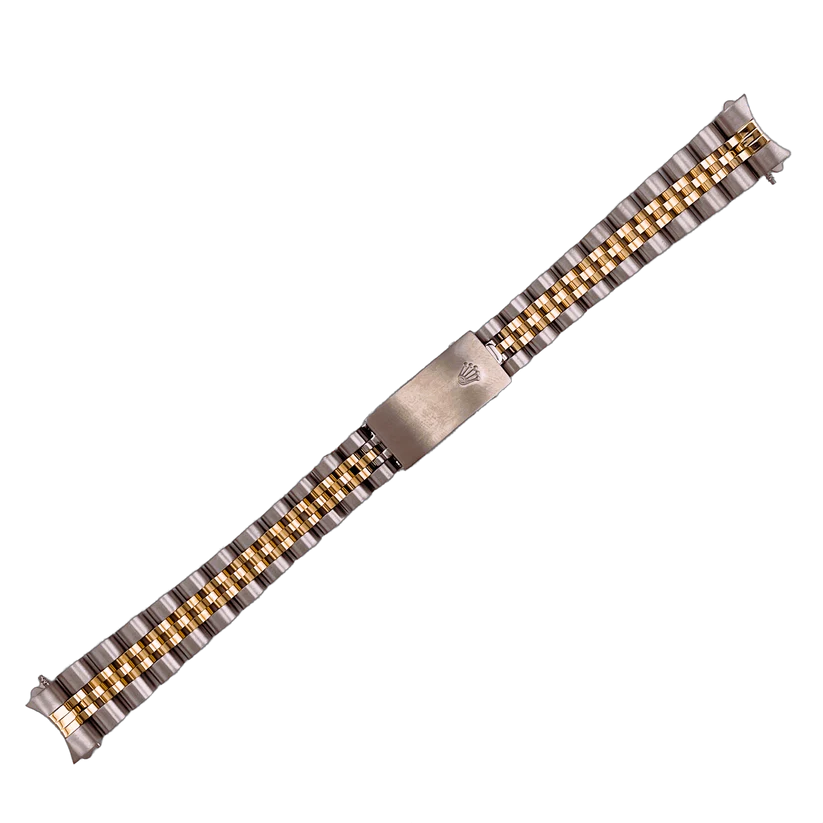 For Rolex 26mm Watch 10k Yellow Gold & Stainless Steel Bracelet