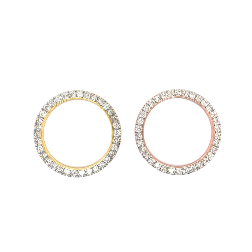 For Rolex 36mm 4.50ct Gold Plating Diamond Bezels