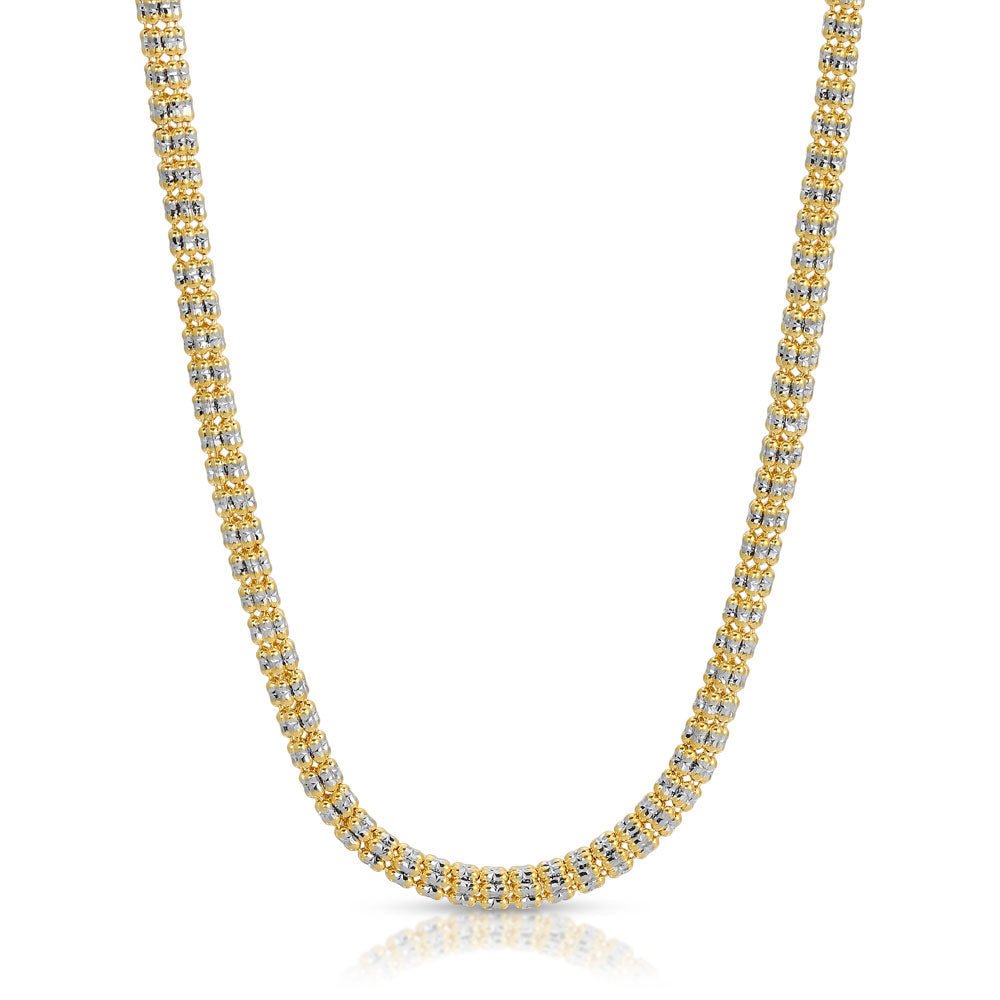 10K SOLID GOLD ICE LINK CHAIN